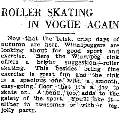 Heritage WinnipegThe Winnipeg Roller Rink: Let the Good Times Roll ...